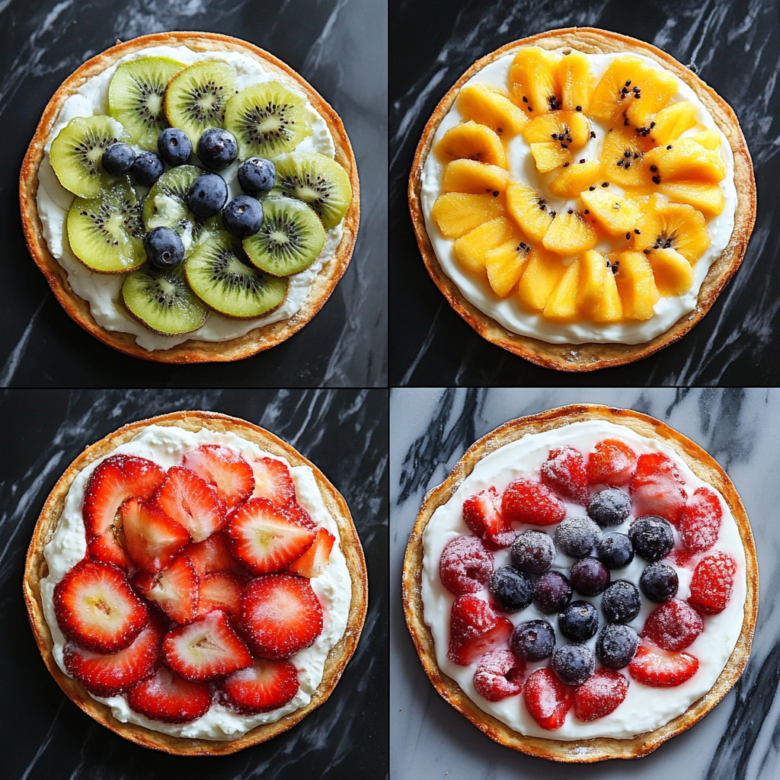 Greek Yogurt and Fruit Breakfast Pizza - OoohDelish!
