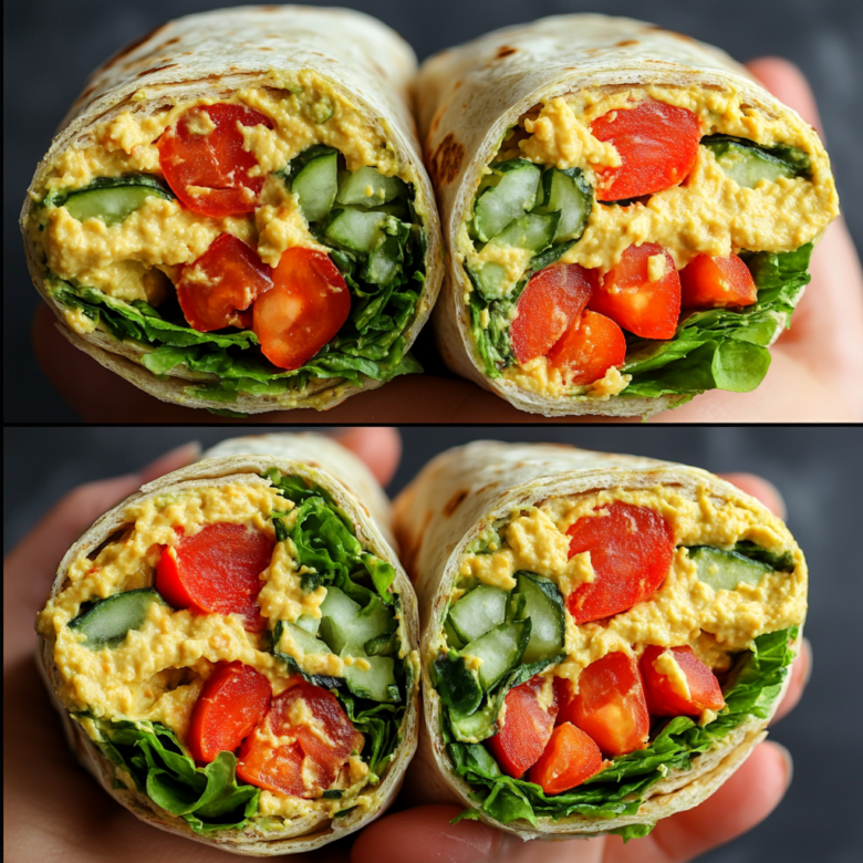 Veggie Hummus Wrap Recipe - OoohDelish!