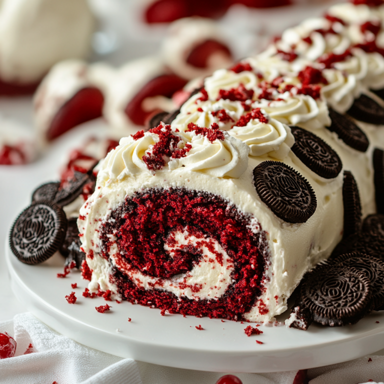 Red Velvet Oreo Cake Roll Explosion Recipe - OoohDelish!
