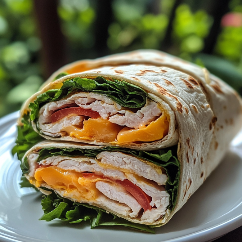 Turkey and Cheese Wrap Recipe - OoohDelish!