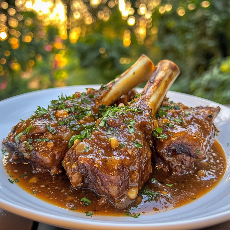 Stout-Braised Lamb Shanks recipe - OoohDelish!