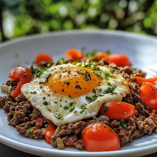 Minced Beef Breakfast Recipe - OoohDelish!