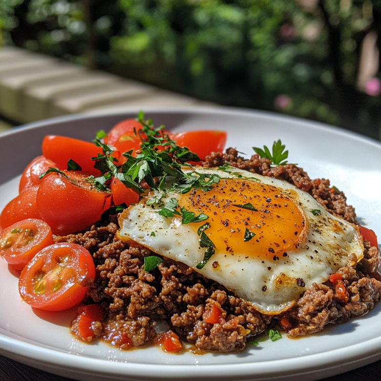 Minced Beef Breakfast Recipe - OoohDelish!