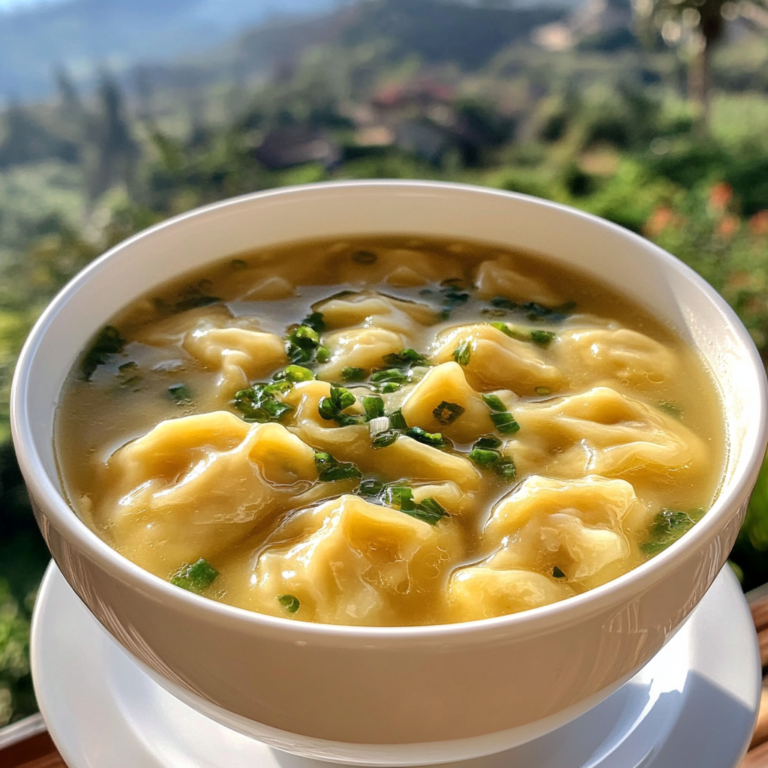 Egg Drop Dumpling Soup - OoohDelish!