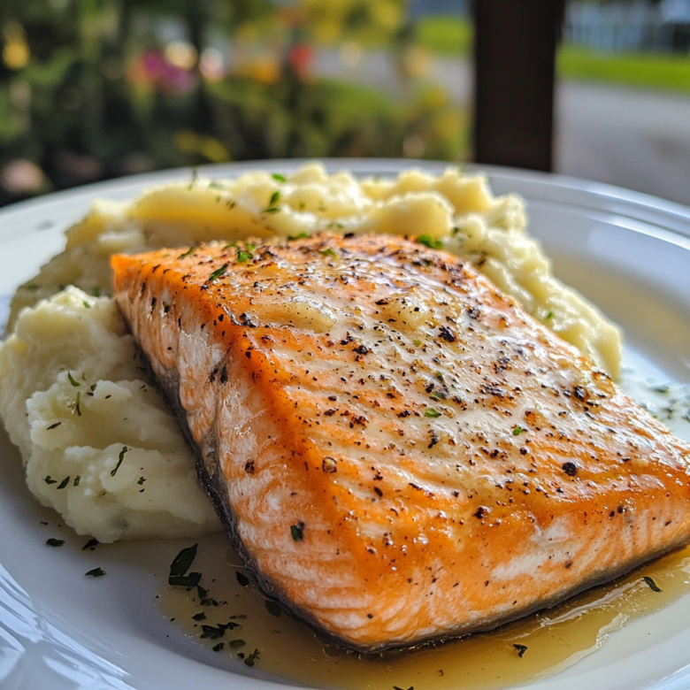 Salmon with Mashed Potatoes - OoohDelish!