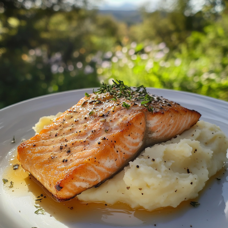 Salmon with Mashed Potatoes - OoohDelish!