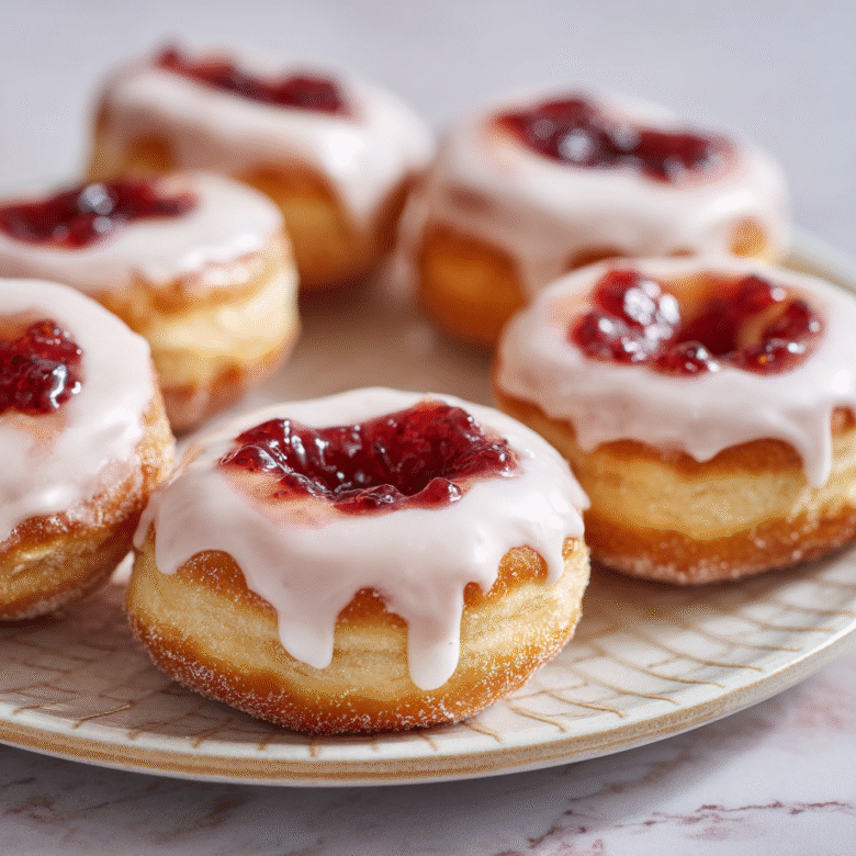 4 Ingredient Keto Strawberry Cottage Cheese Donuts - OoohDelish!