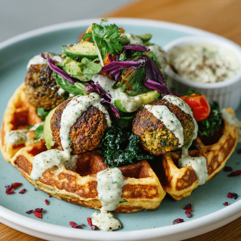 Falafel Waffles Recipe - OoohDelish!