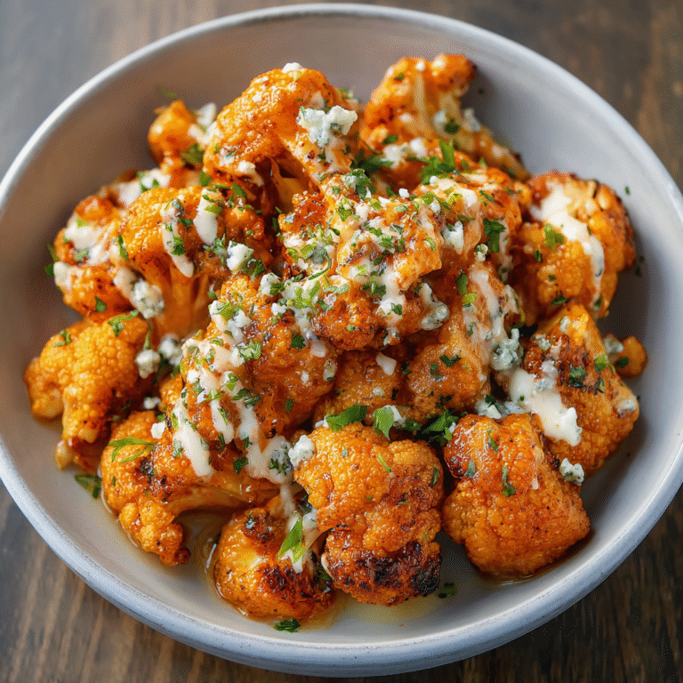 Hot Honey Buffalo Cauliflower - OoohDelish!